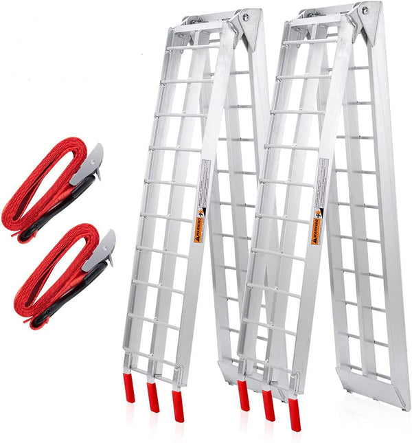 ATV Ramps Aluminum Folding Loading Ramps 1500Lbs Capacity 7.5Ft,2Pc Li ...